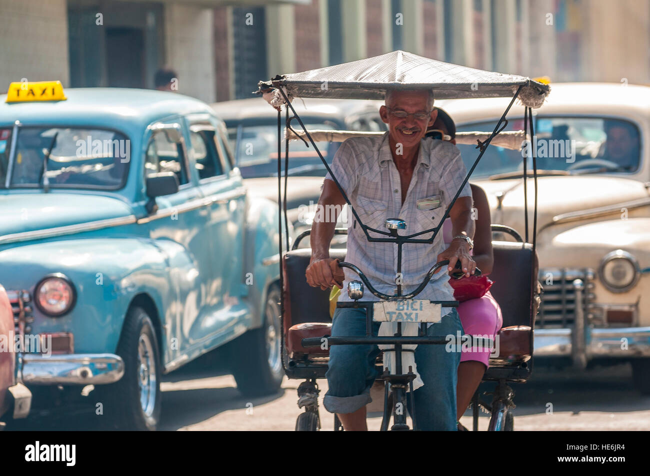 Havana cuba bicitaxi centro hi-res stock photography and images - Alamy
