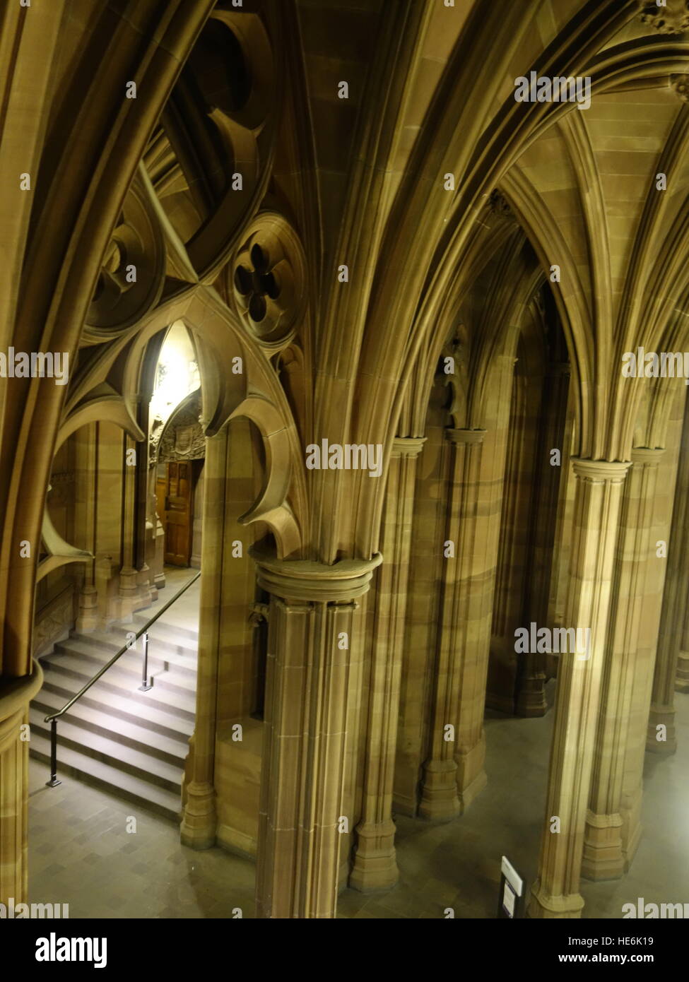 A spooky, gothic hallway Stock Photo - Alamy