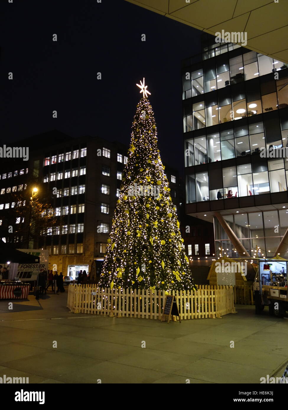 Manchester christmas tree hi-res stock photography and images - Alamy