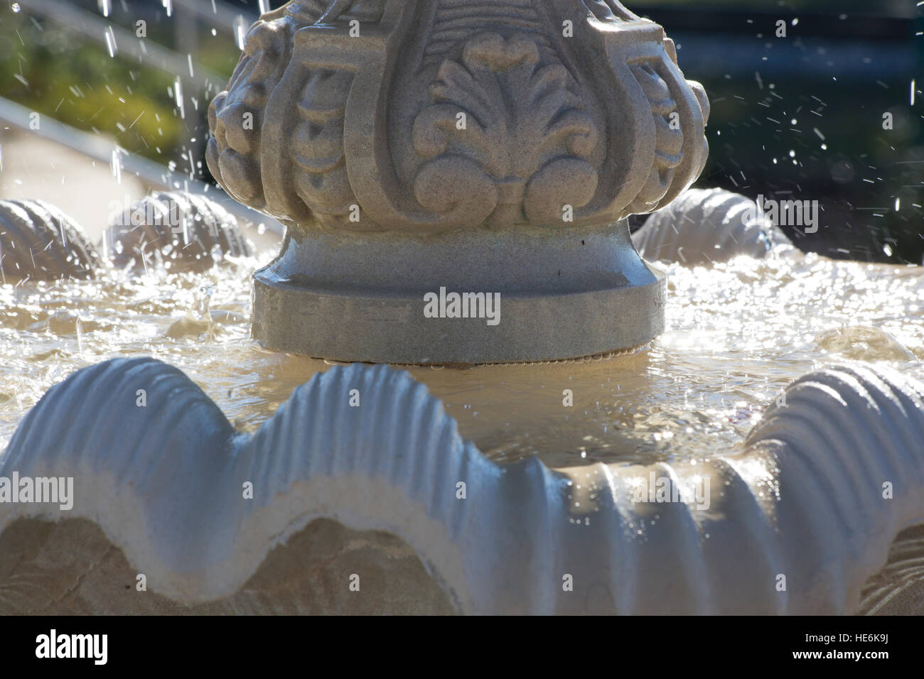 Extreme close up of ceramic waterfall Stock Photo - Alamy