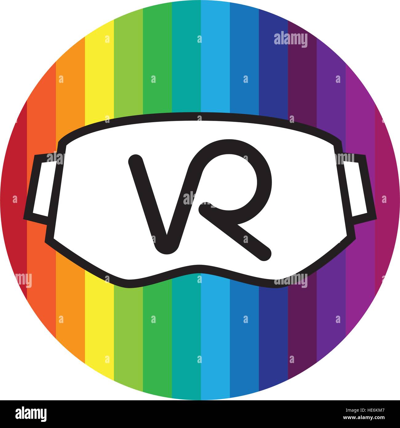 3D Virtual Reality Logo and Eyewear Concept Stock Vector Image & Art ...
