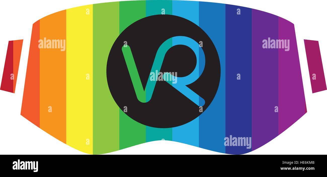 3D Virtual Reality Logo and Eyewear Concept Stock Vector Image & Art ...