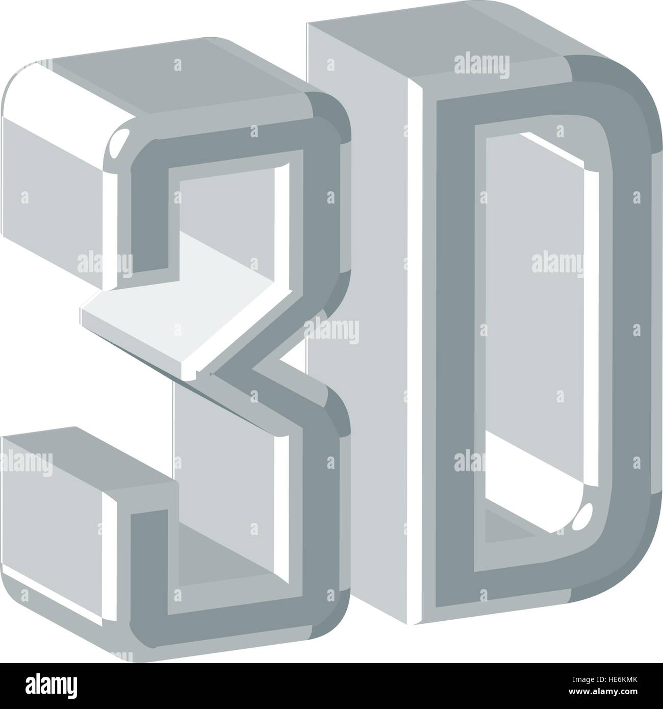 3D Logo Design Stock Vector Image & Art - Alamy