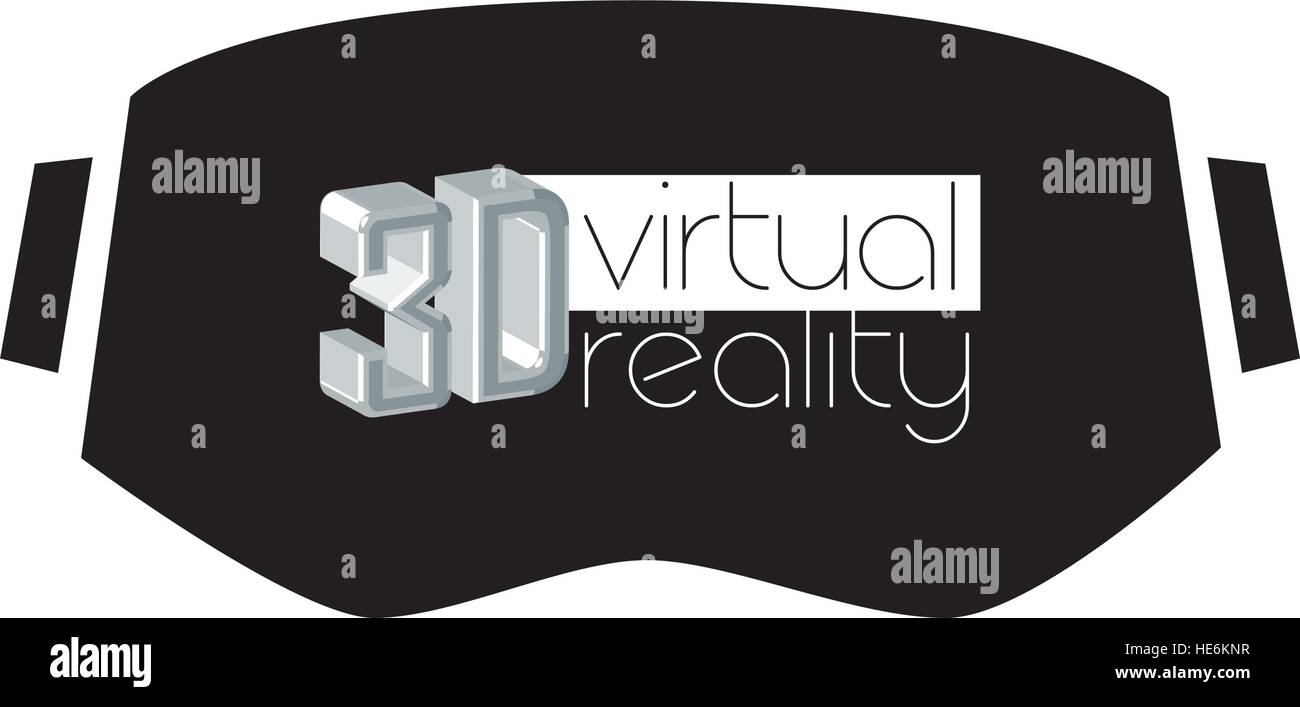 3D Virtual Reality Logo and Eyewear Concept Stock Vector Image & Art ...
