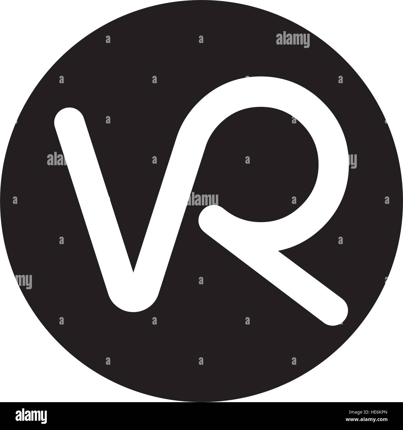 3D Virtual Reality Logo Concept Stock Vector Image & Art - Alamy