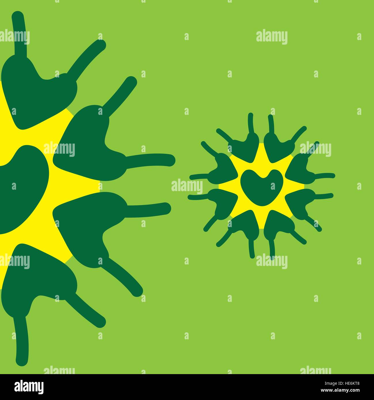 Microscobic Algea Vector Design Stock Vector Image & Art - Alamy