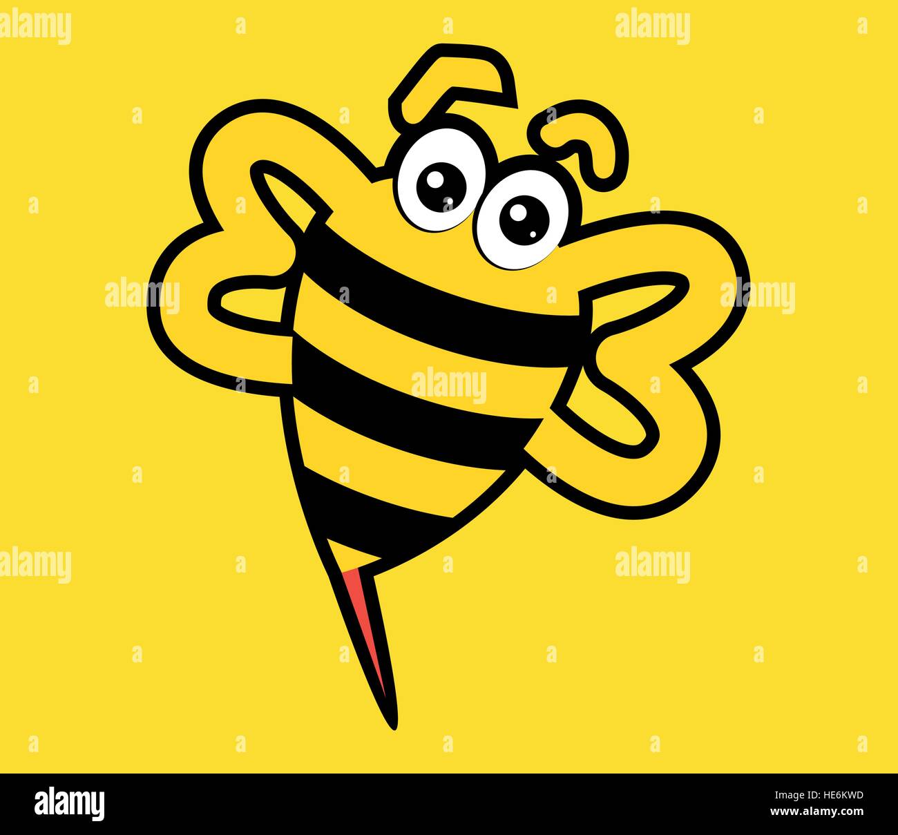 Abstract Bee Character Design Stock Vector Image & Art - Alamy