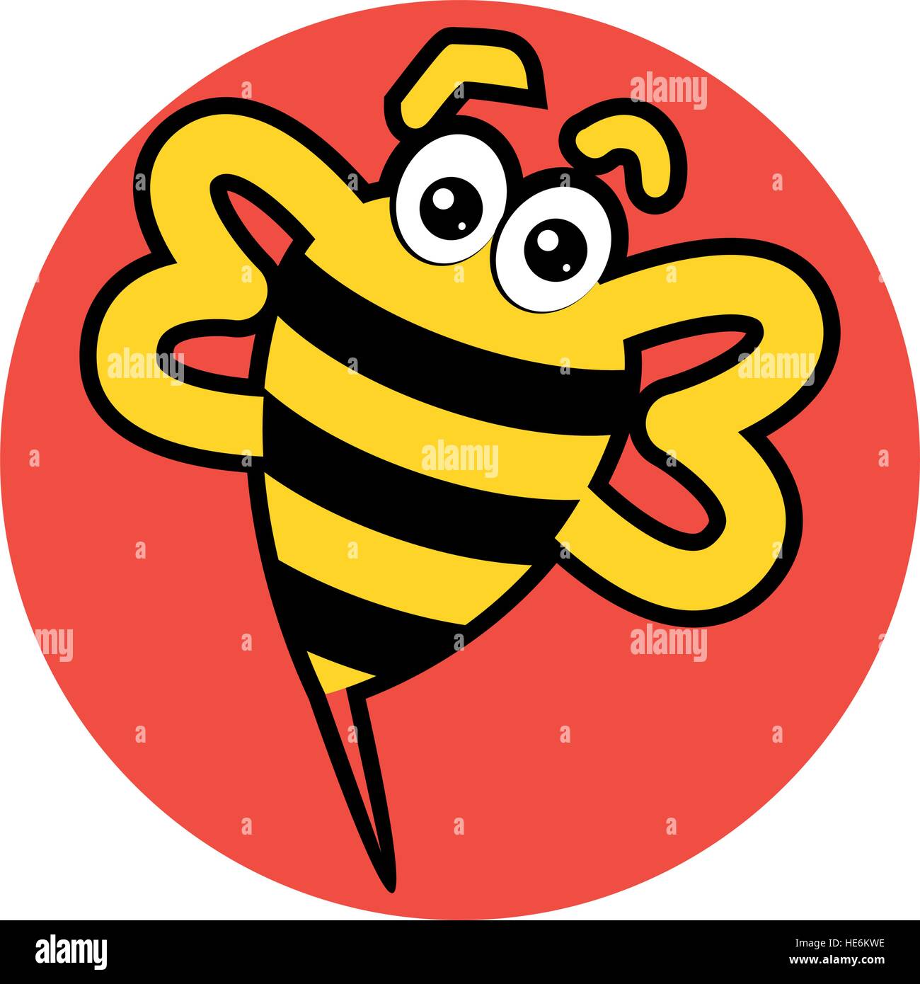 Abstract Bee Character Design Stock Vector Image & Art - Alamy