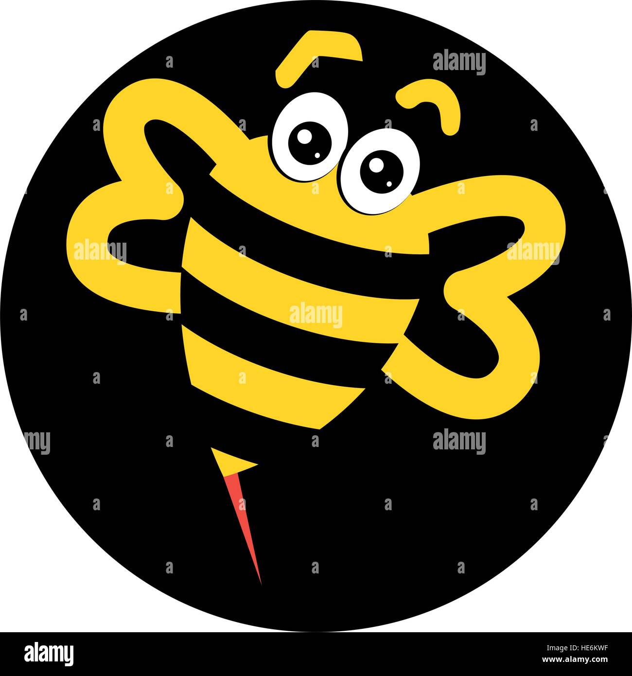 Abstract Bee Character Design Stock Vector Image & Art - Alamy