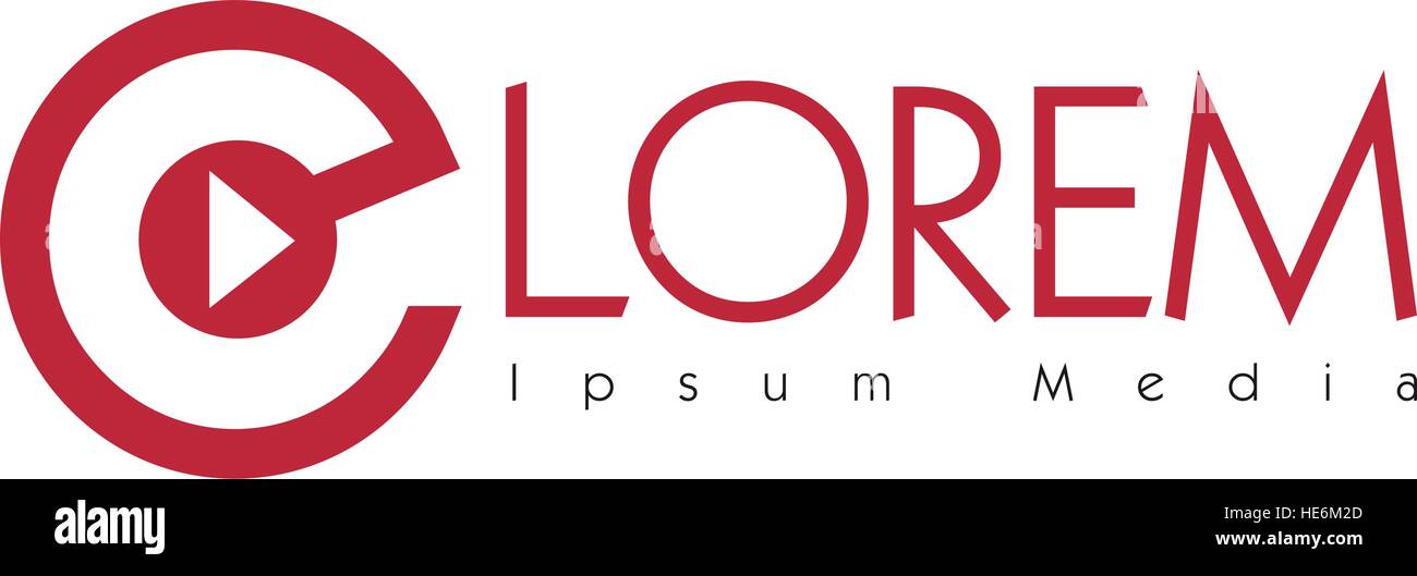 Media Logo Concept Design. EPS 10 supported Stock Vector Image & Art ...