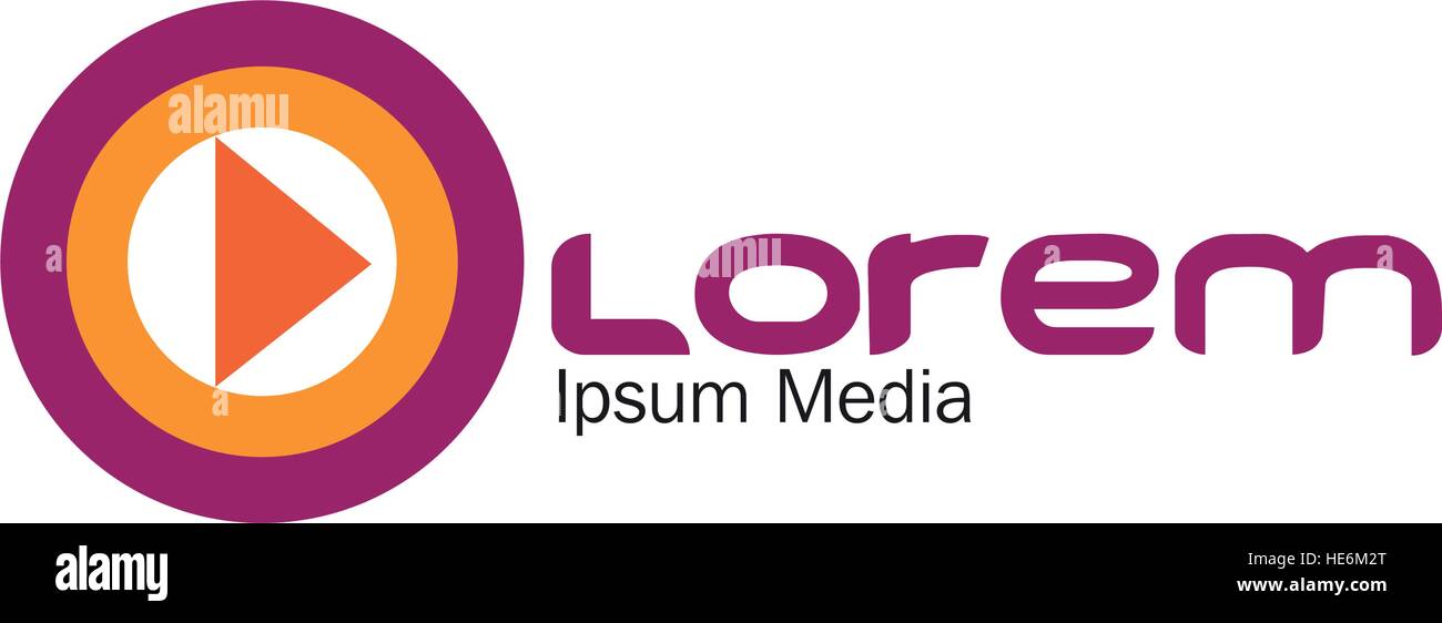 Media Logo Concept Design. EPS 10 supported Stock Vector Image & Art ...