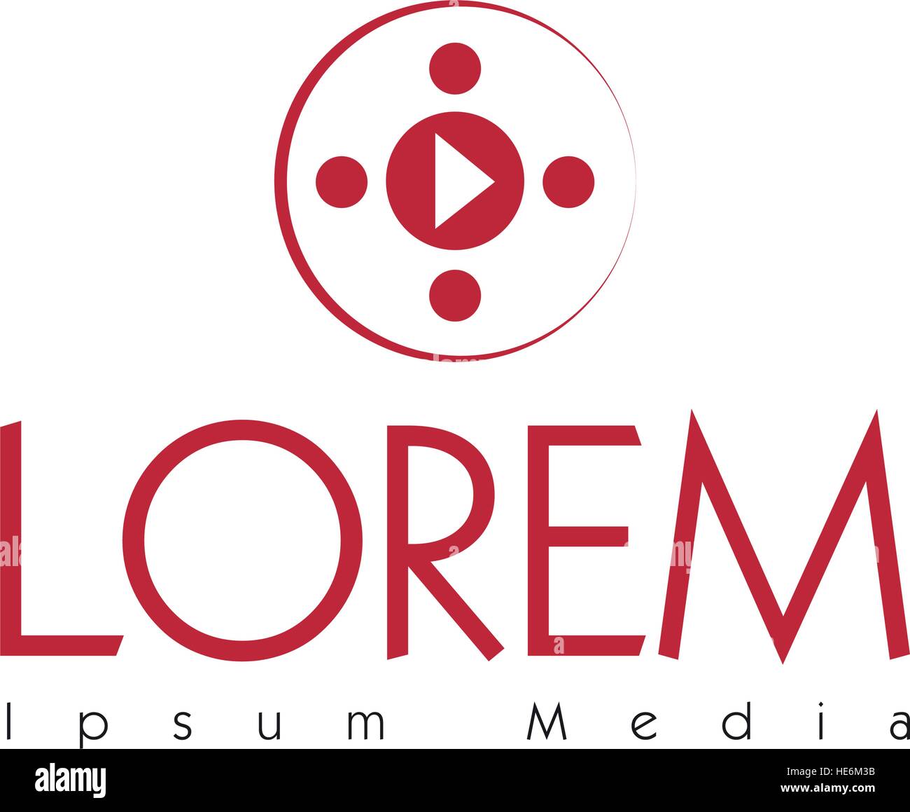 Media Logo Concept Design. EPS 10 supported Stock Vector Image & Art ...