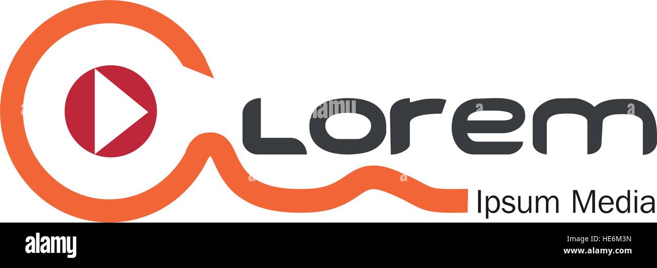 Media Logo Concept Design. EPS 10 supported Stock Vector Image & Art ...