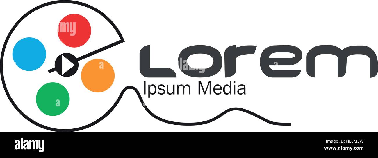 Media Logo Concept Design. EPS 10 supported Stock Vector Image & Art ...