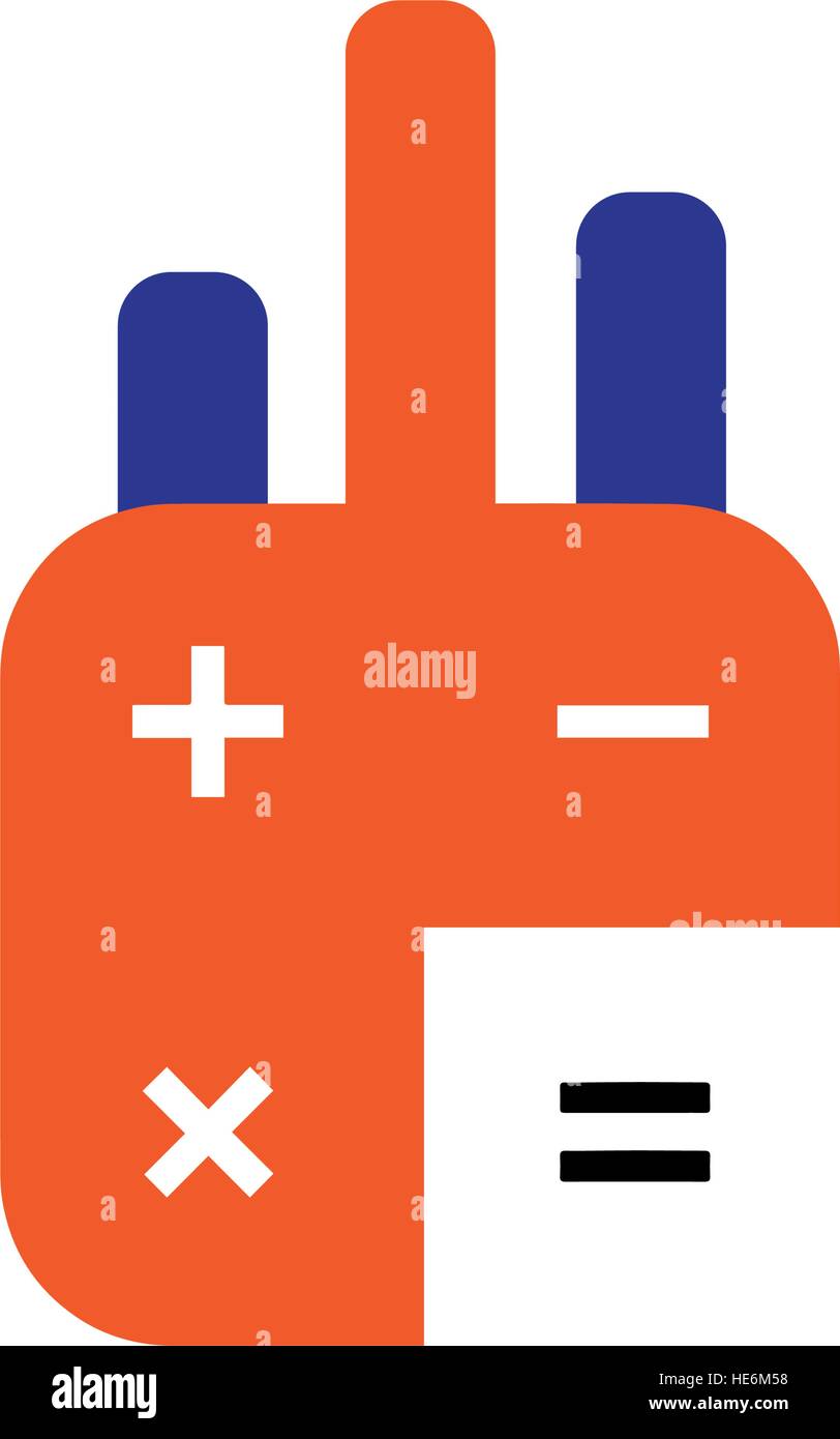 Chart and Abstract Calculator Design Stock Vector Image & Art - Alamy