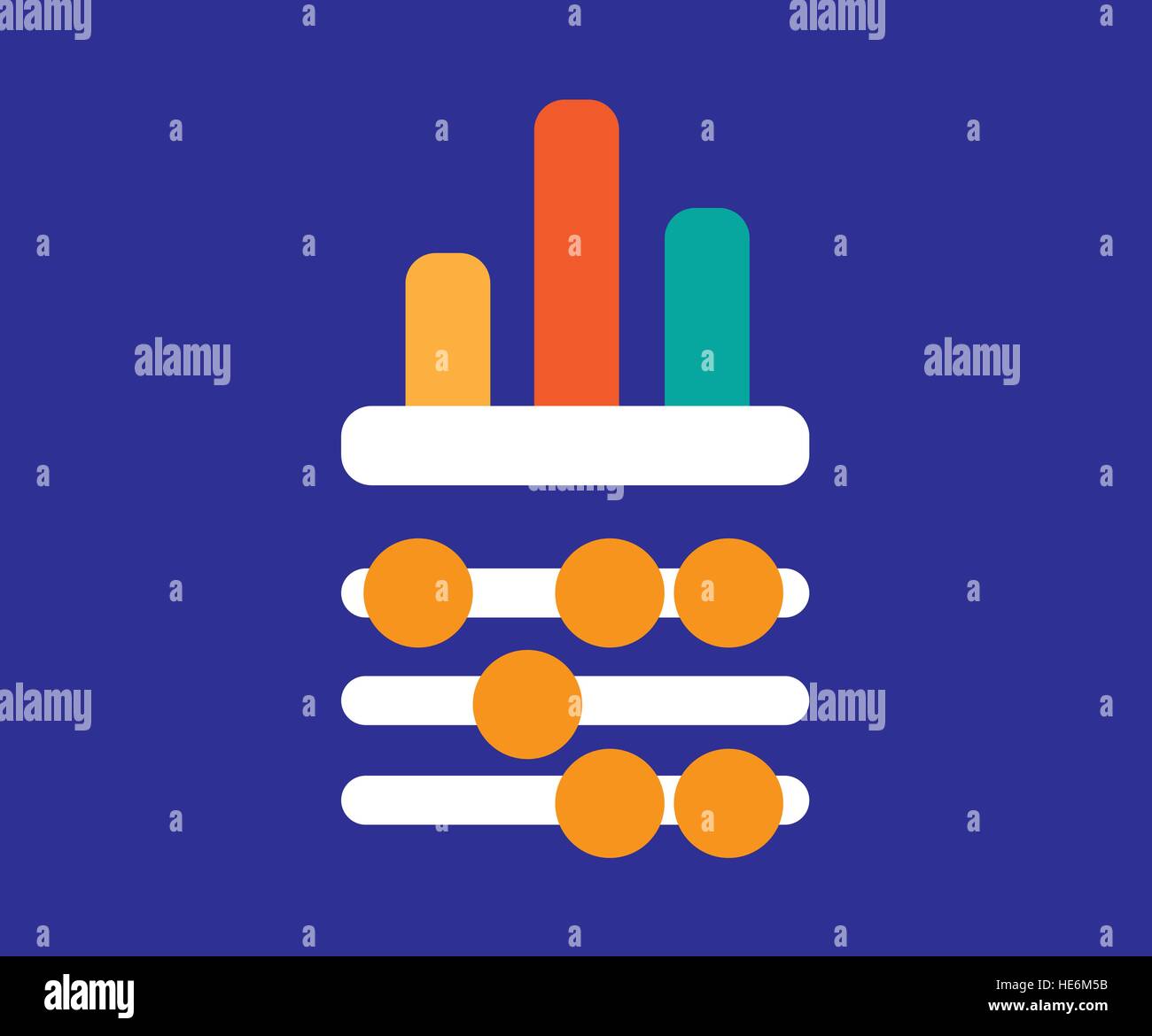 Abacus and Chart Design Stock Vector Image & Art - Alamy