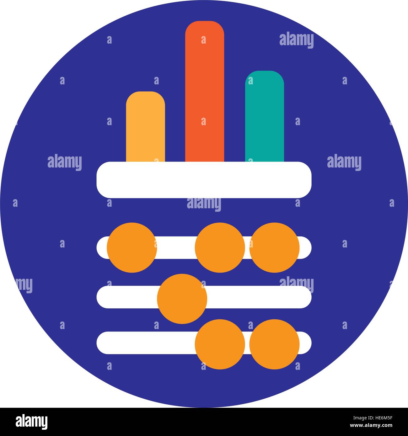 Abacus and Chart Design Stock Vector Image & Art - Alamy