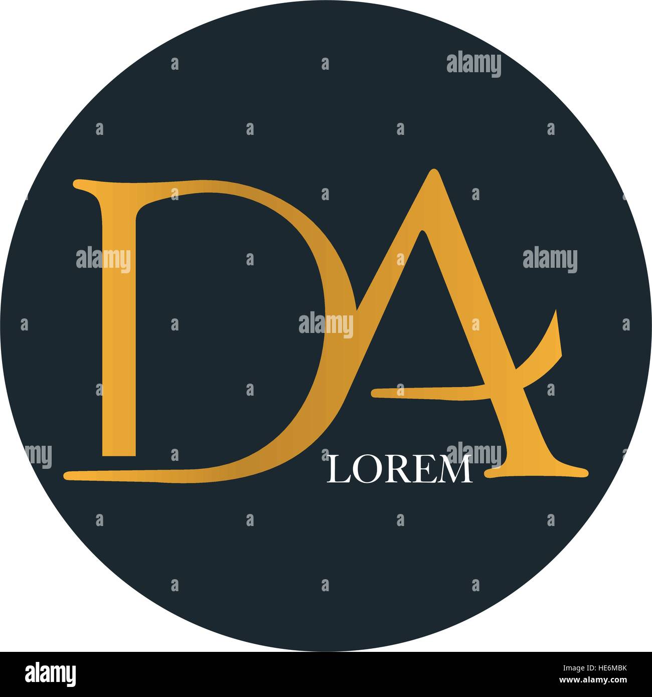 DA Logo Concept Design, EPS 8 supported Stock Vector Image & Art - Alamy