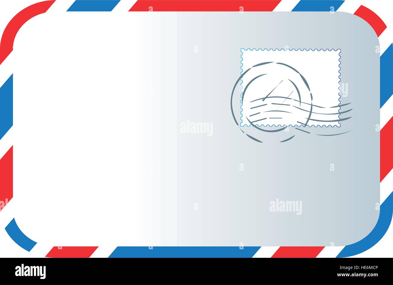 Letter and Stamp Design Stock Vector Image & Art - Alamy