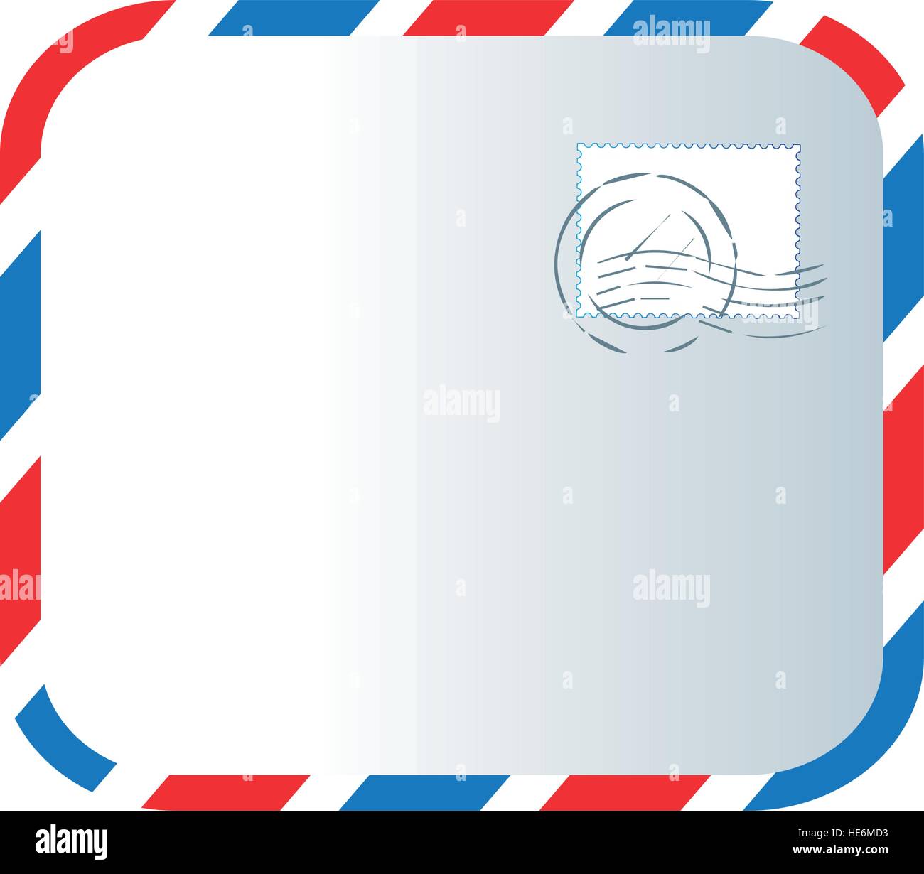 Letter and Stamp Design Stock Vector Image & Art - Alamy