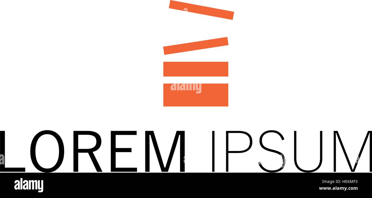 Stack logo concept design hi-res stock photography and images - Alamy