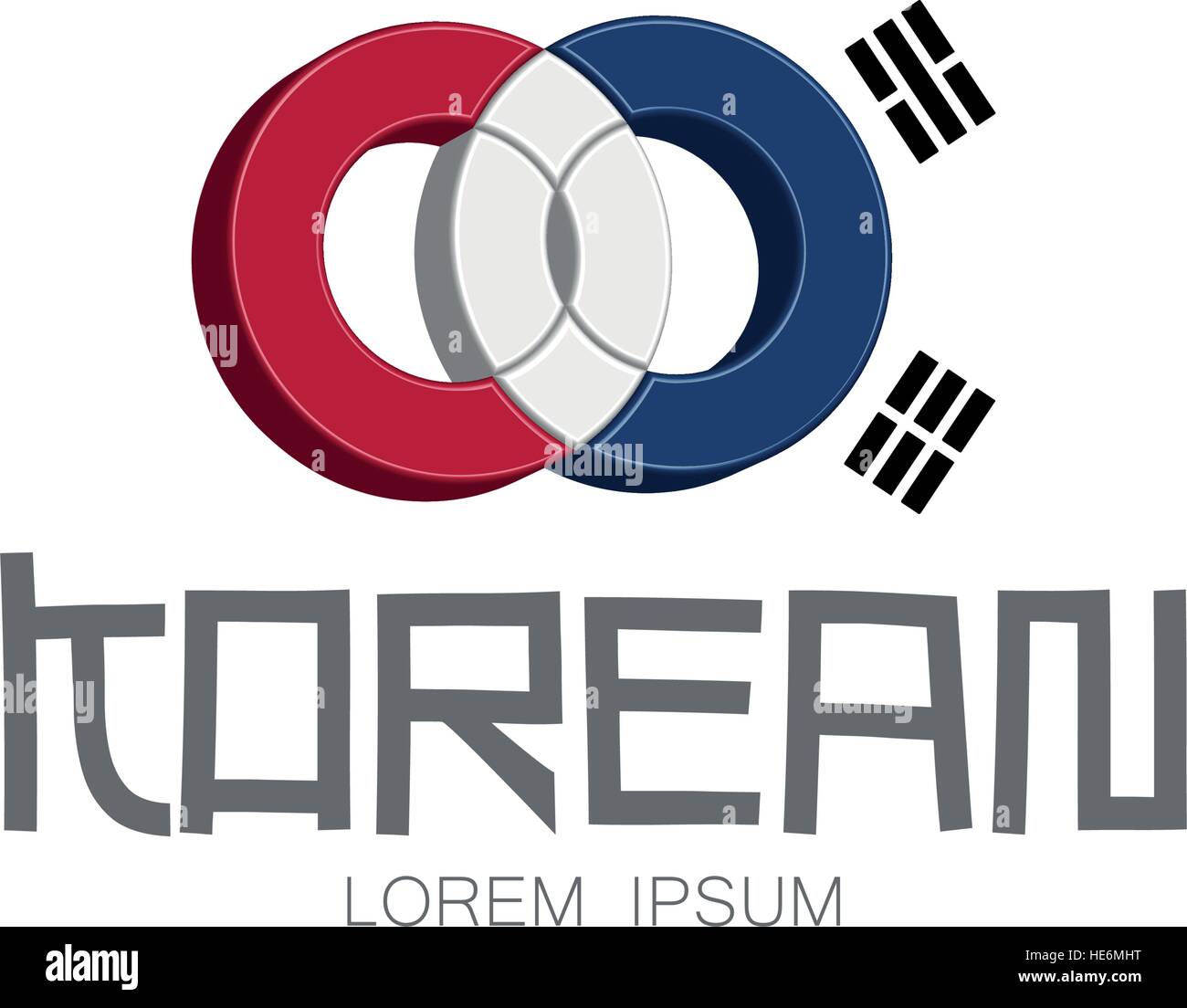 Korean Logo Concept Design, EPS 8 supported Stock Vector Image & Art ...