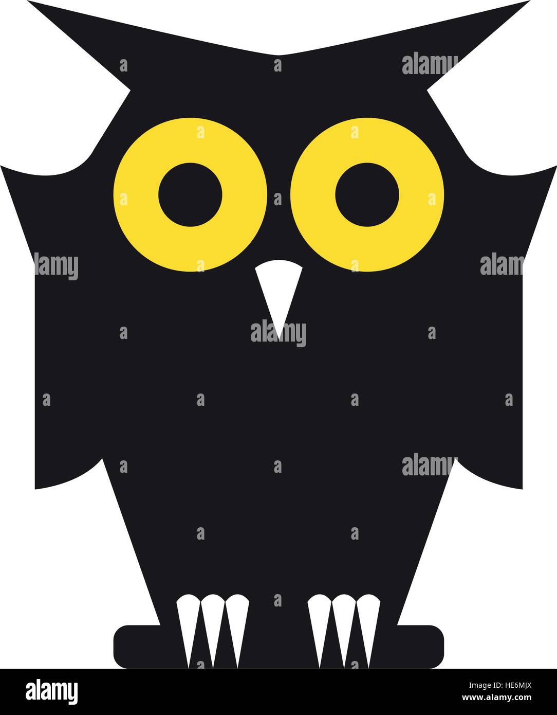 Owl Icon Design Concept Stock Vector Image & Art - Alamy