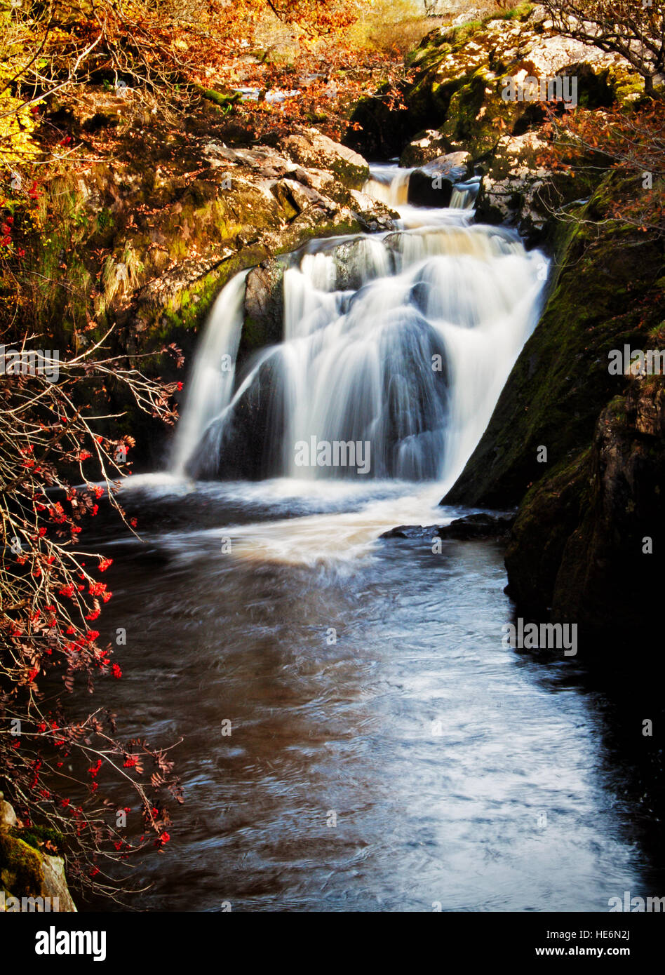 Beezley Falls in autumn Stock Photo - Alamy