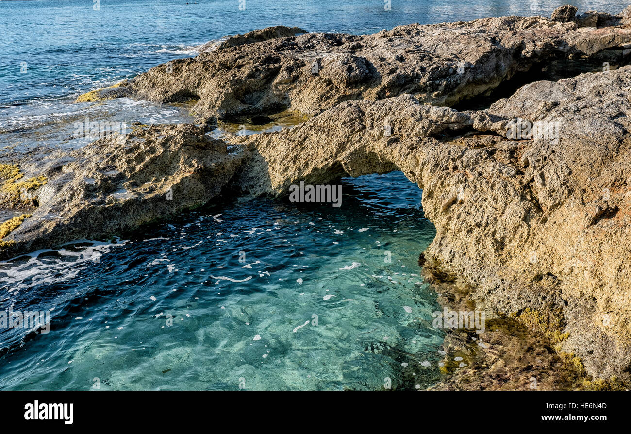Rocks and Sea at Crete Beach in Summer Greece Europe Stock Photo - Alamy