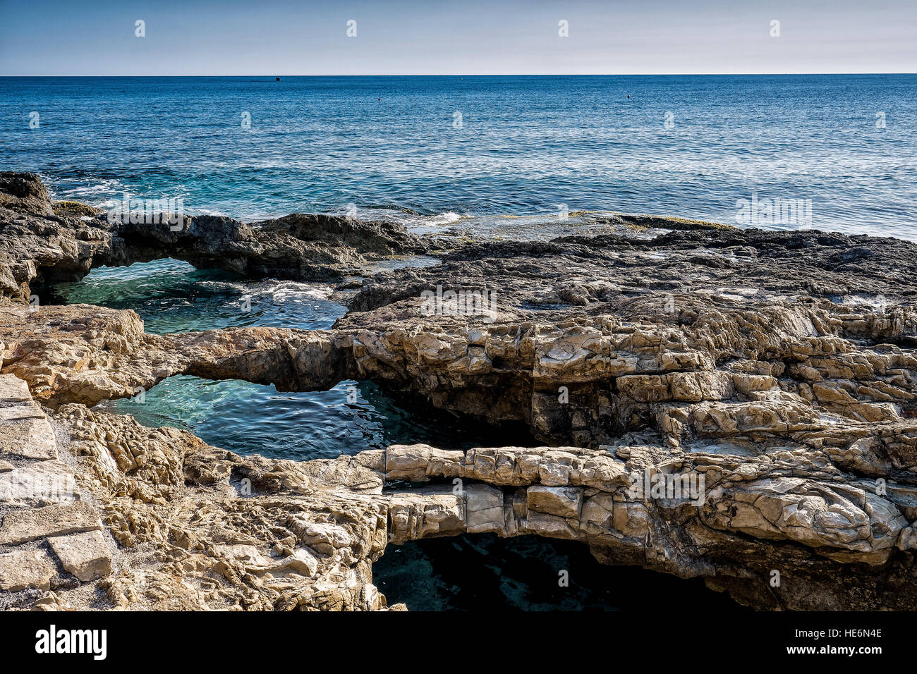 Rocks and Sea at Crete Beach in Summer Greece Europe Stock Photo - Alamy