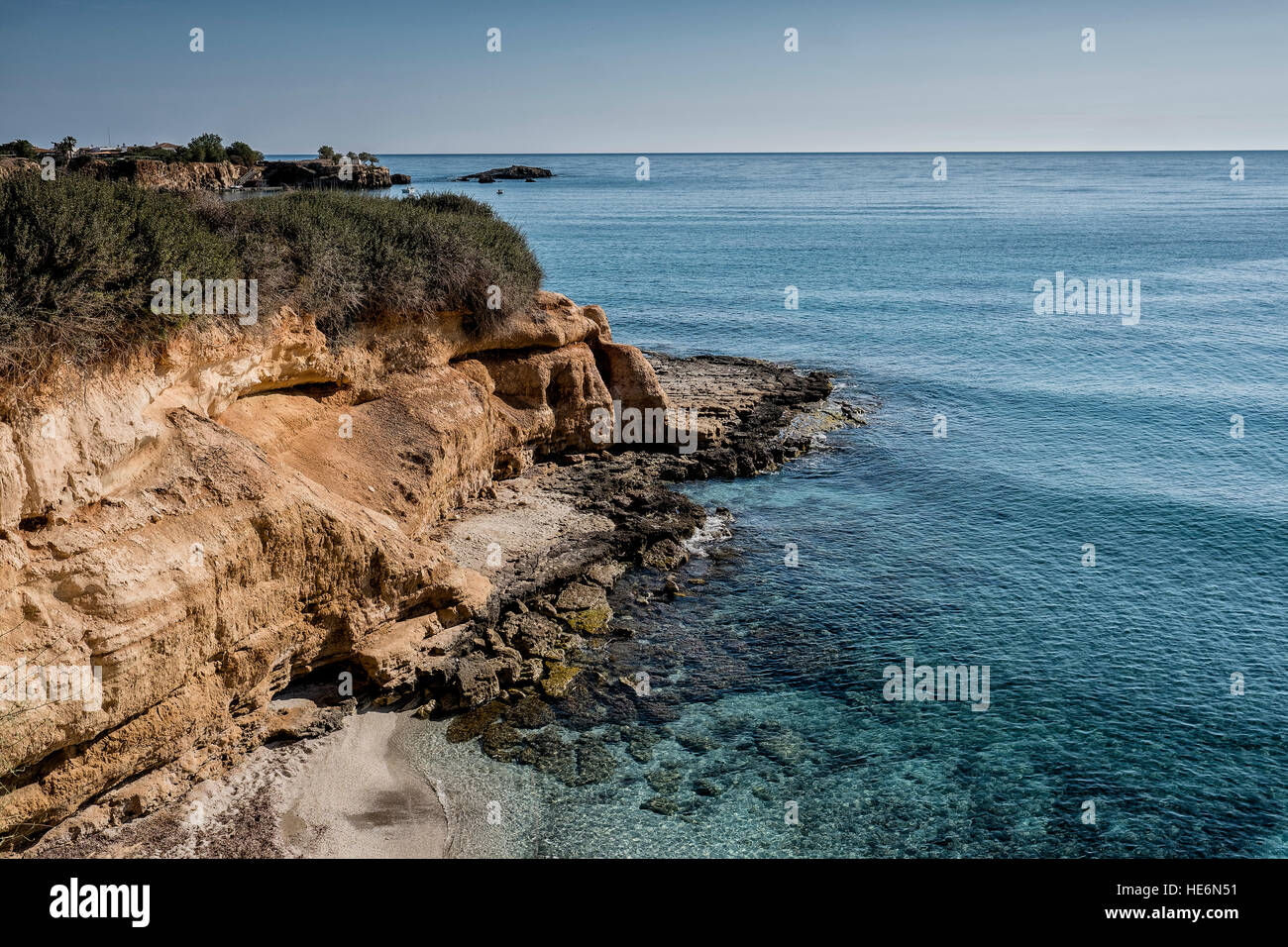 Rocks and Sea at Crete Beach in Summer Greece Europe Stock Photo - Alamy