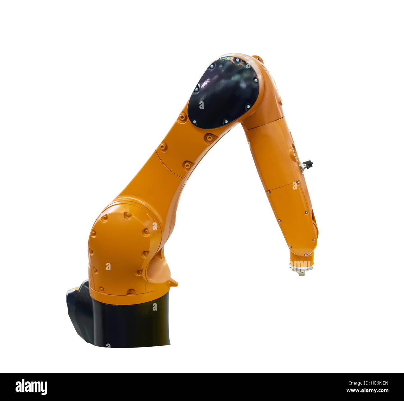 Robotic Arm Isolated On White Stock Photo - Alamy