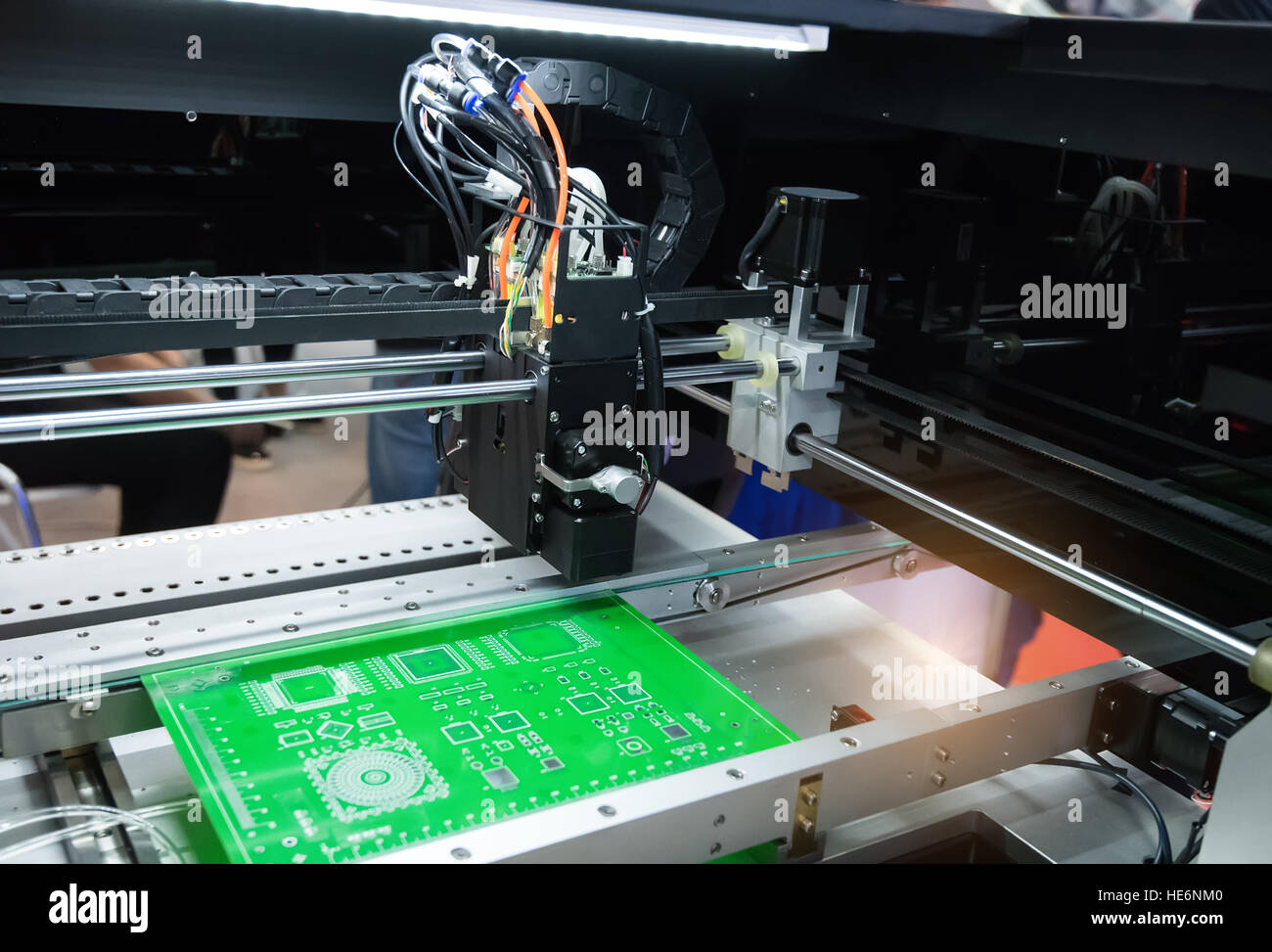 Microchip Production Factory Technological Process Assembling The