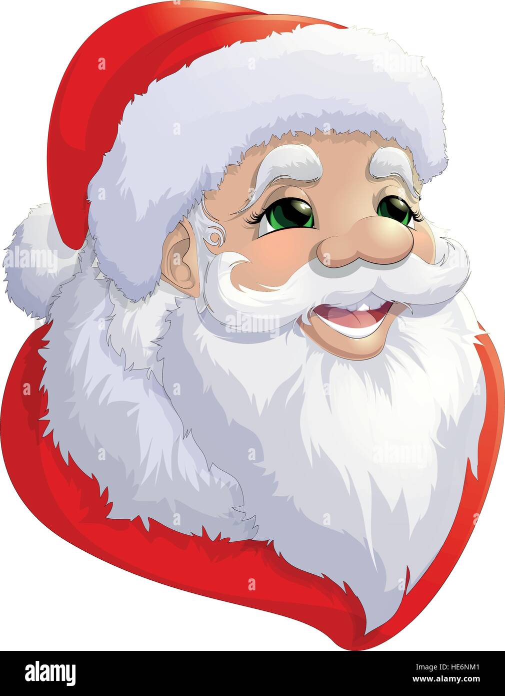 Santa Claus on a white background Stock Vector Image & Art - Alamy