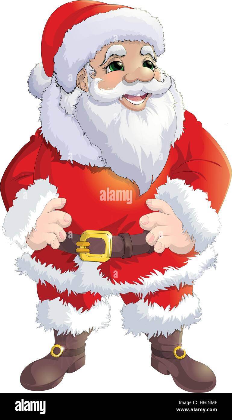 Santa Claus on a white background Stock Vector Image & Art - Alamy