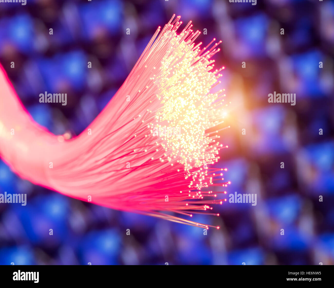 fiber optical network cable Stock Photo - Alamy