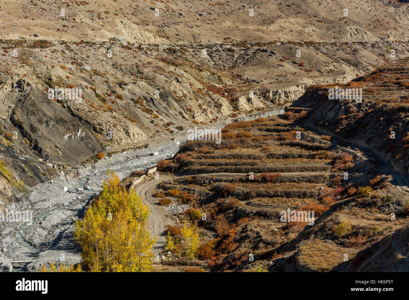 Arid mountain valley Stock Photo - Alamy