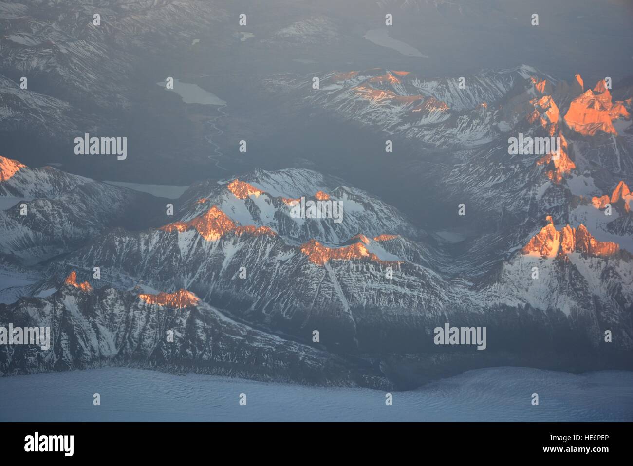 Aerial view of Patagonia in Chile Stock Photo - Alamy