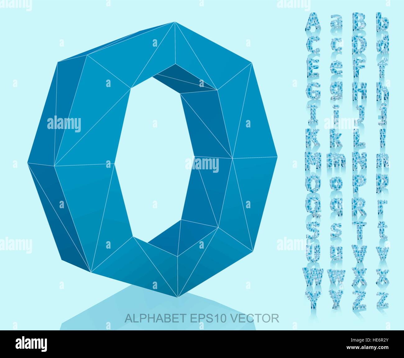Low poly letters hi-res stock photography and images - Alamy