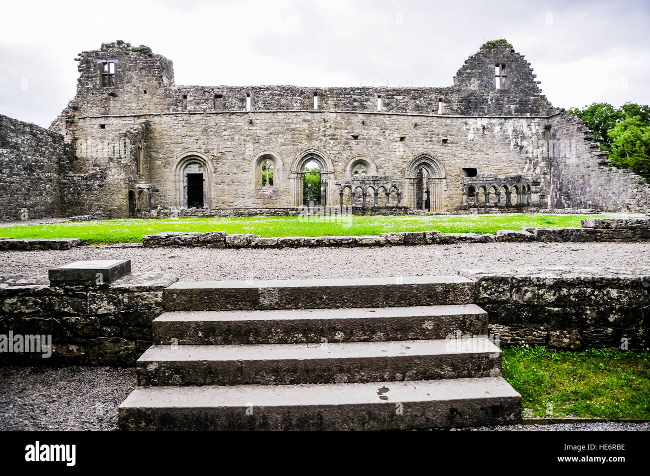 Cong abbey with ruined church hi-res stock photography and images - Alamy