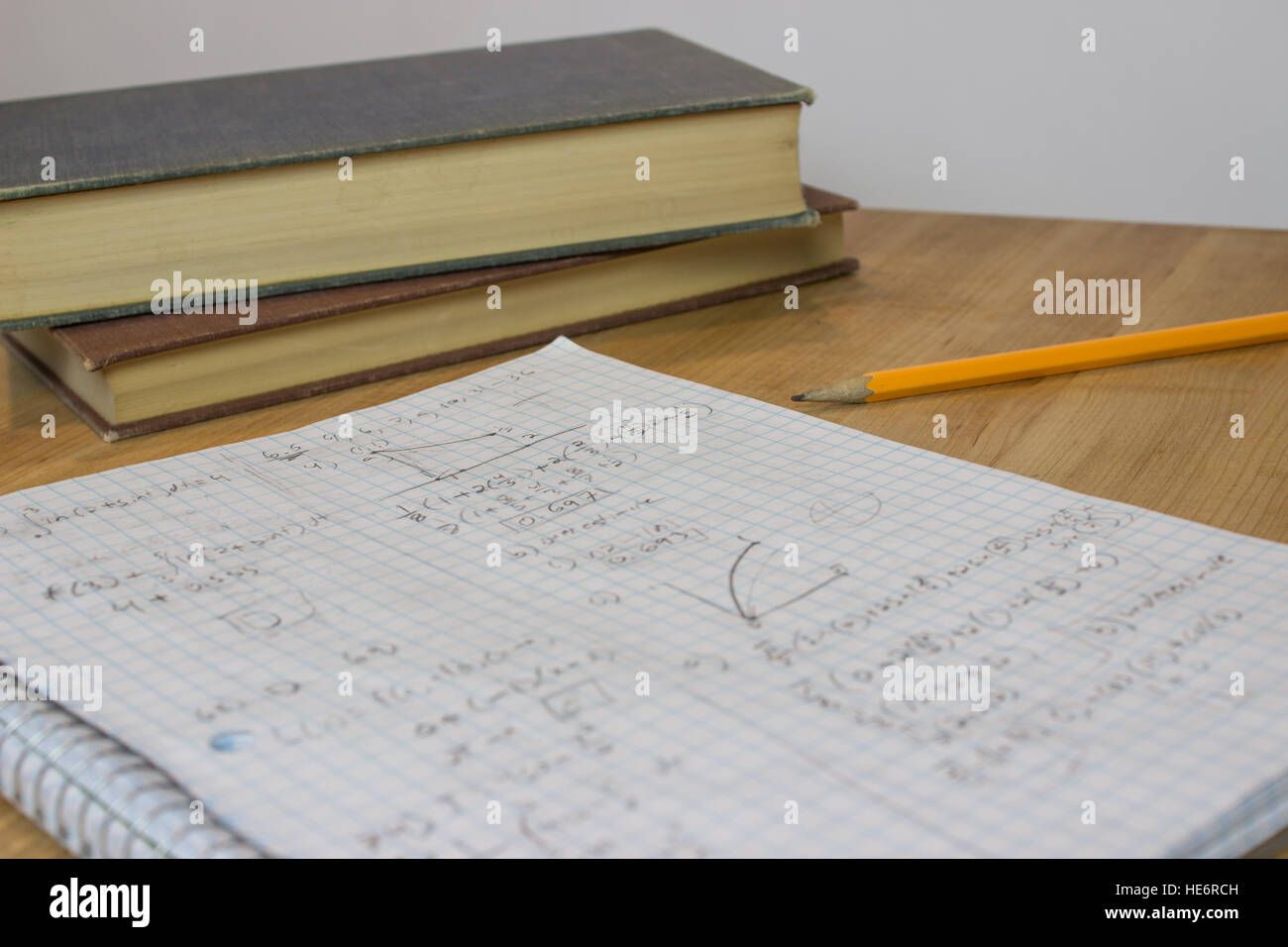 Math homework sheet hi-res stock photography and images - Alamy