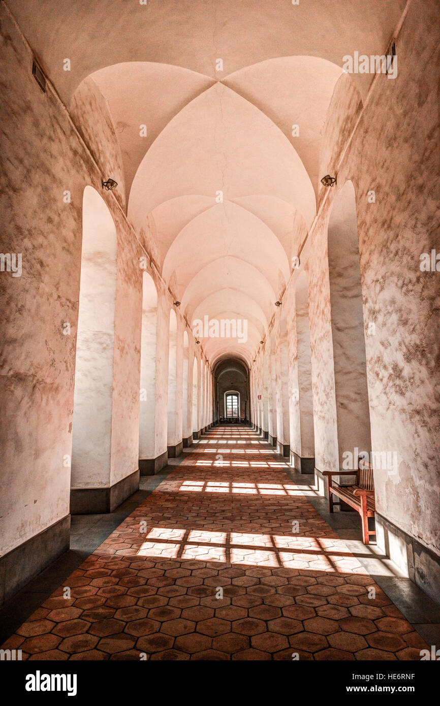 Image of the cloister arches inside a monastery Stock Photo - Alamy