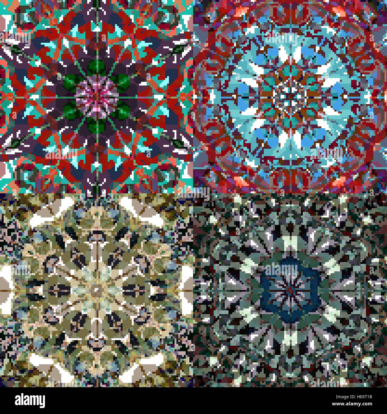 Gorgeous seamless patchwork patterns Stock Vector Image & Art - Alamy