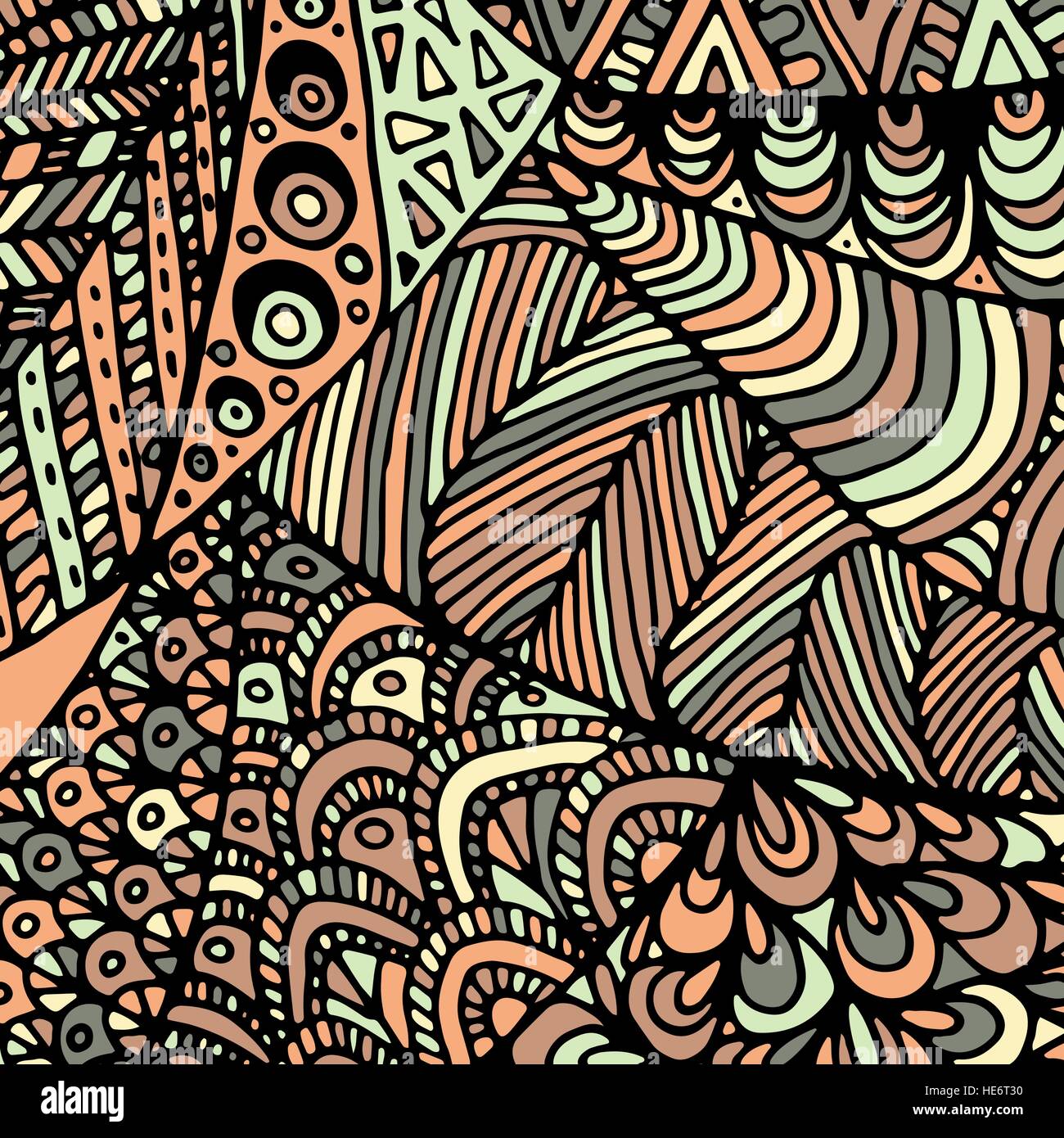 Zentangle ornament. Colorful texture for backgrounds Stock Vector Image ...