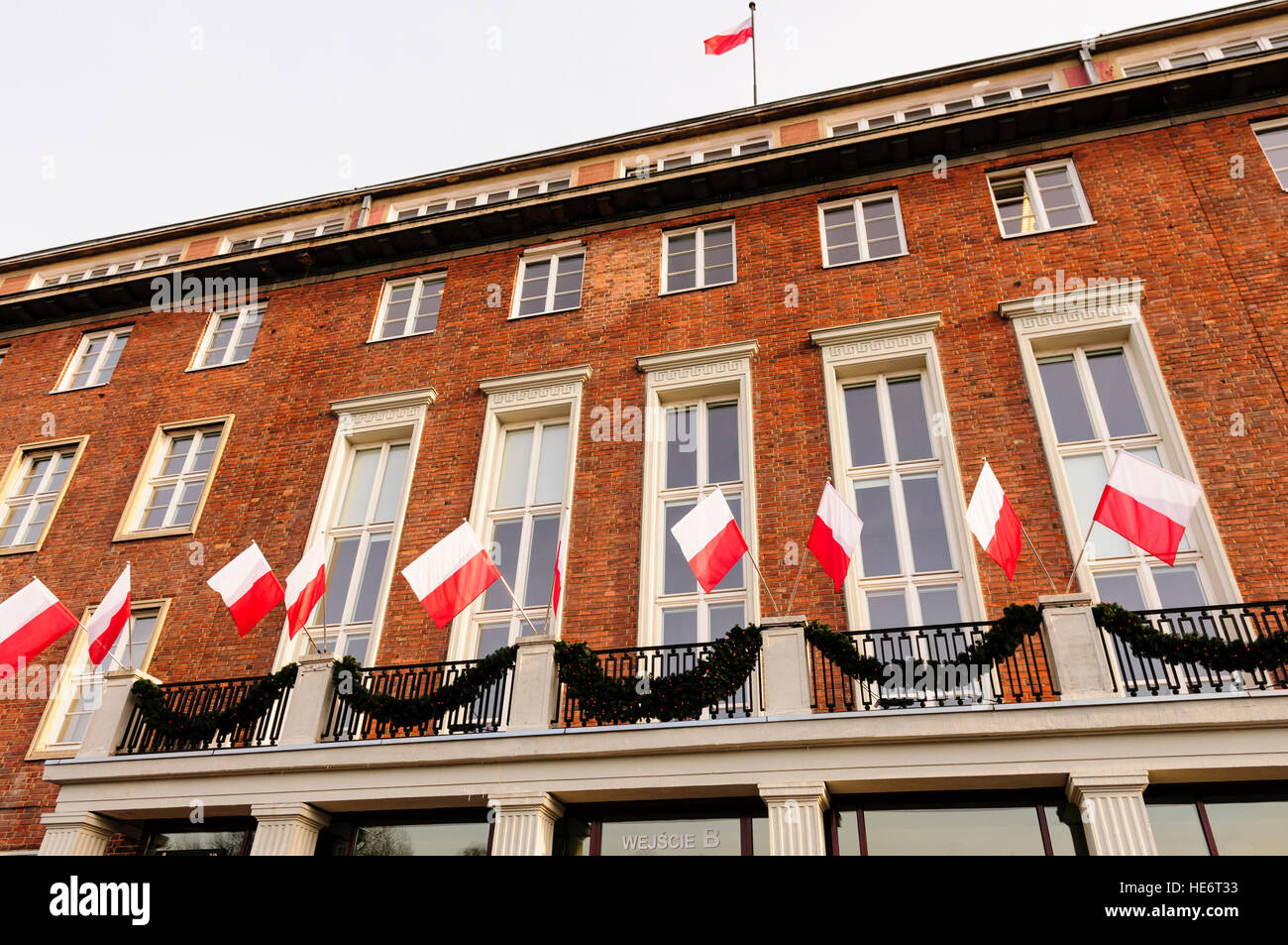 Gdansk polish flags hi-res stock photography and images - Alamy