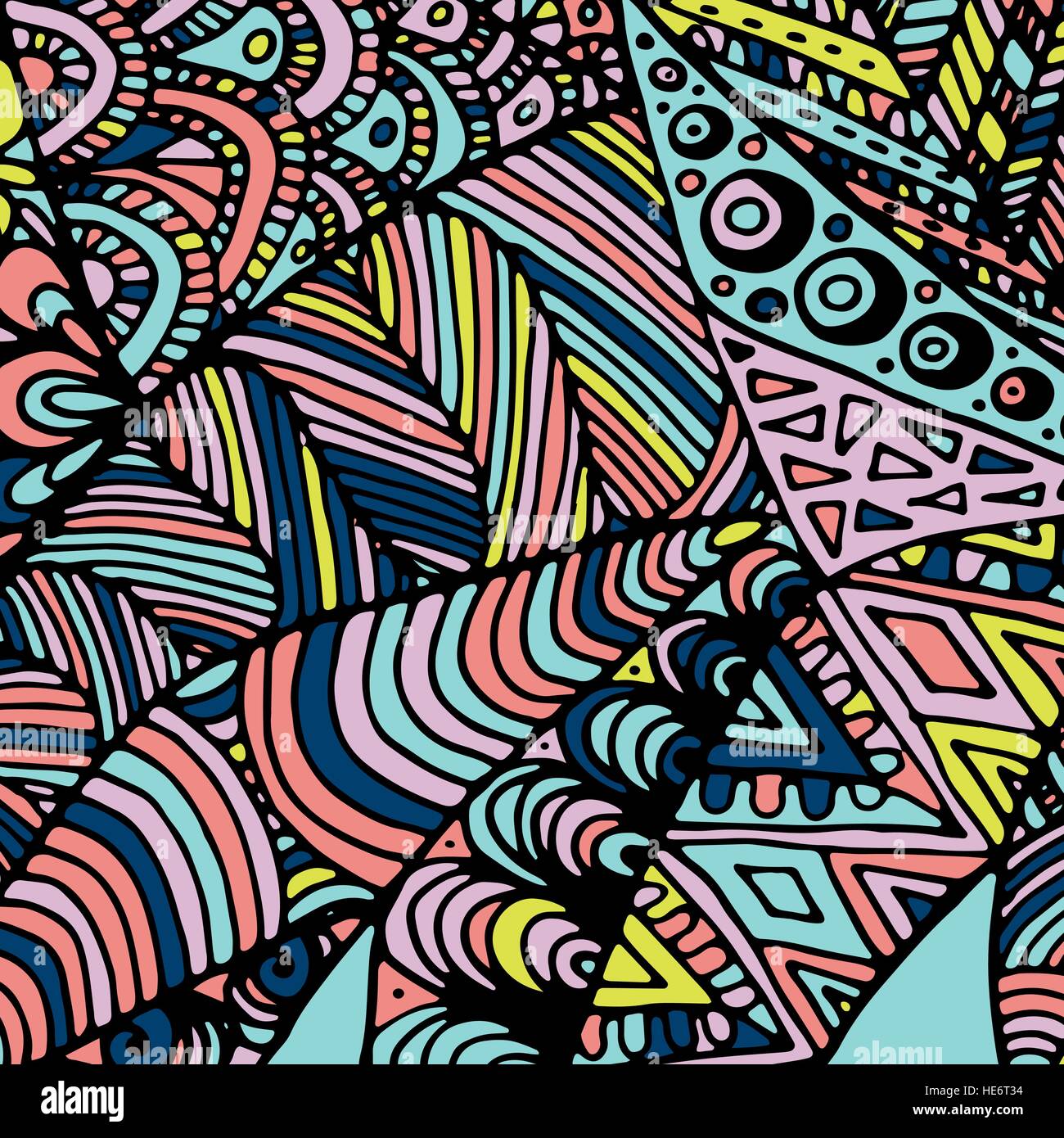 Zentangle ornament. Colorful texture for backgrounds Stock Vector Image ...