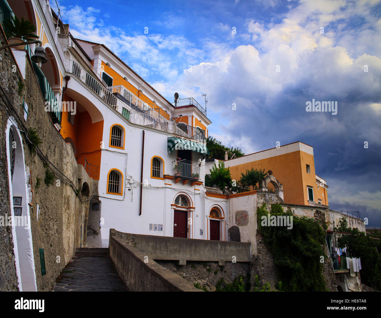 Atrani Walkway, Amalfi Coast. Italy Stock Photo - Alamy