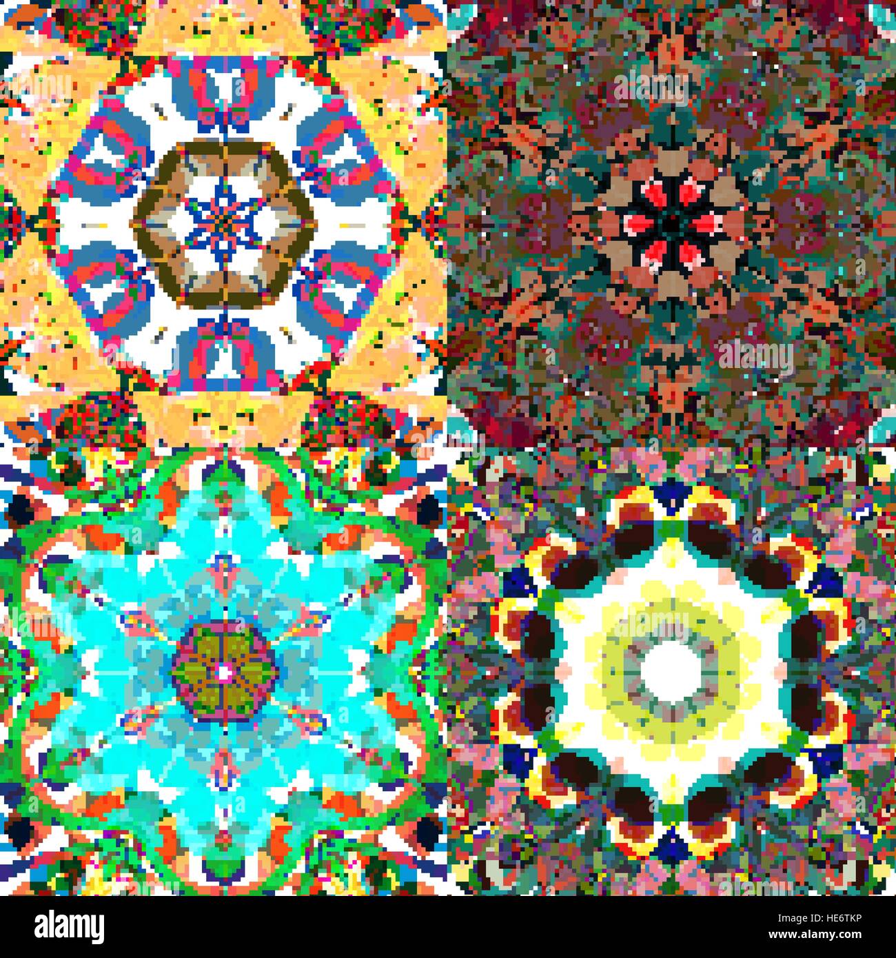 Patchwork patterns Stock Vector Images - Alamy