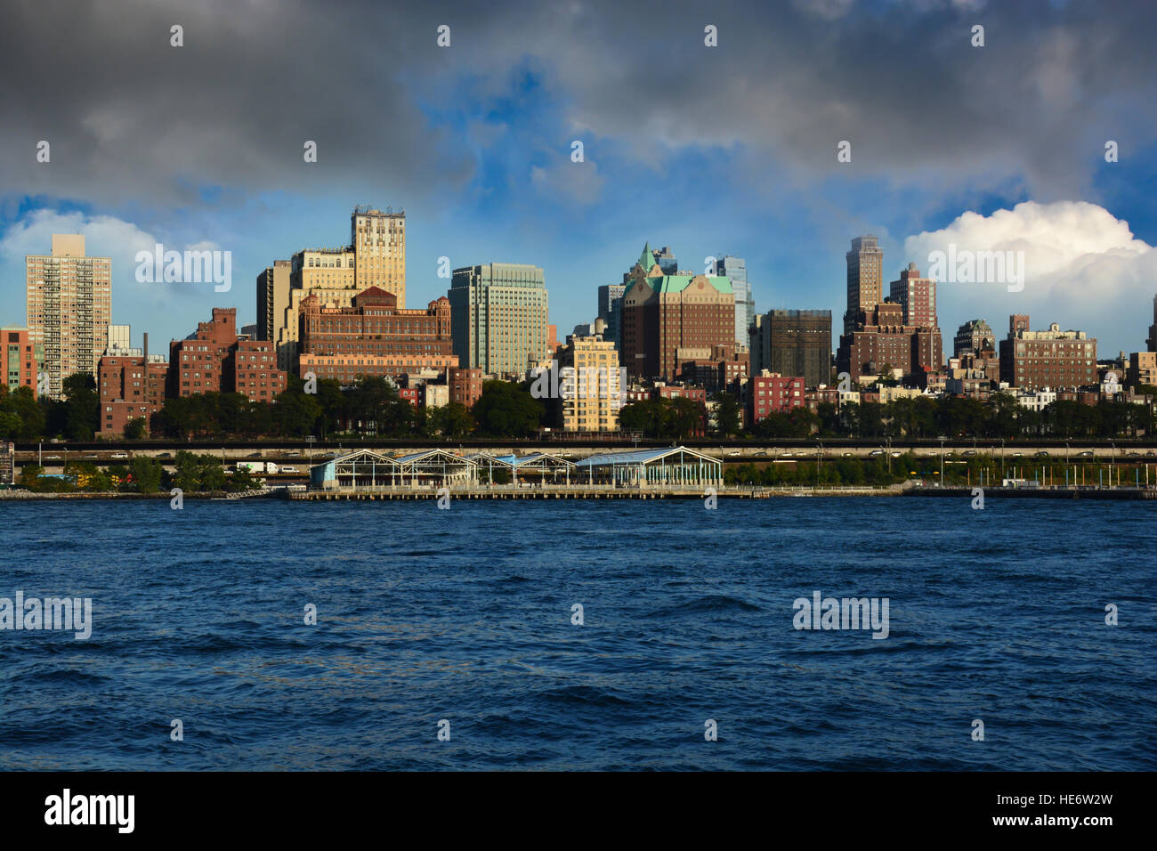 Brooklyn skyline, view from Manhattan, New York City Stock Photo - Alamy