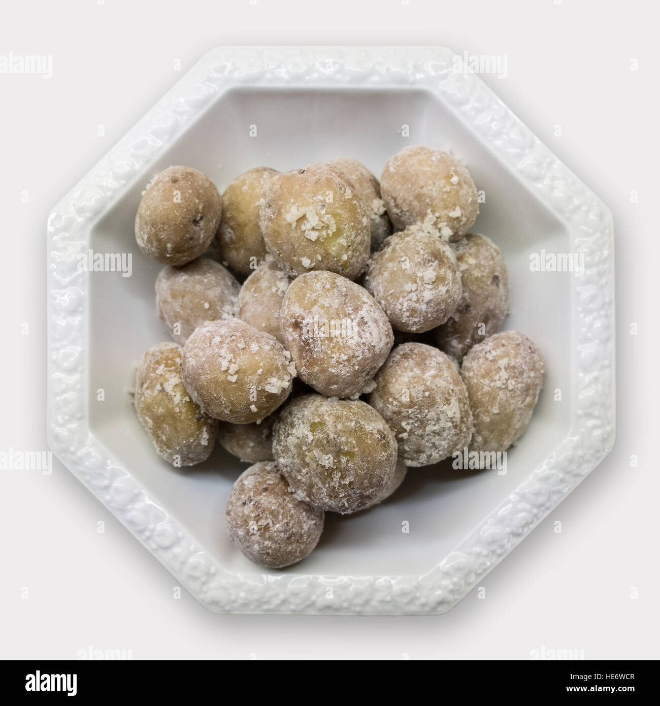 canarian potatoes - papas arrugadas , salty potatoes Stock Photo - Alamy